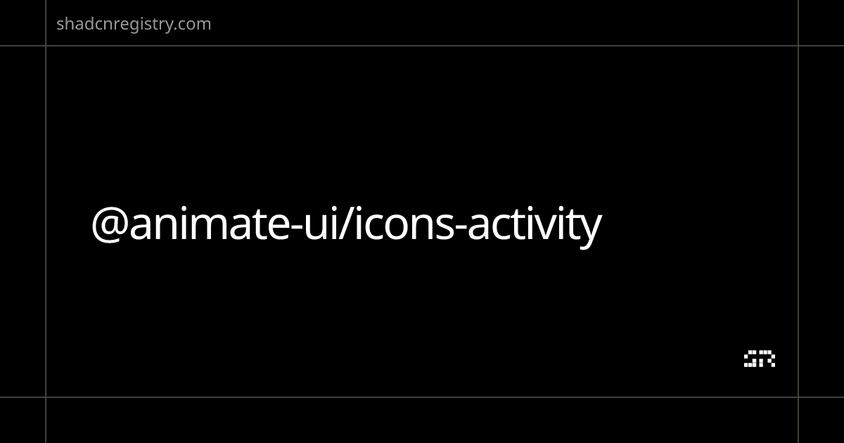 @animate-ui/icons-activity | shadcnregistry